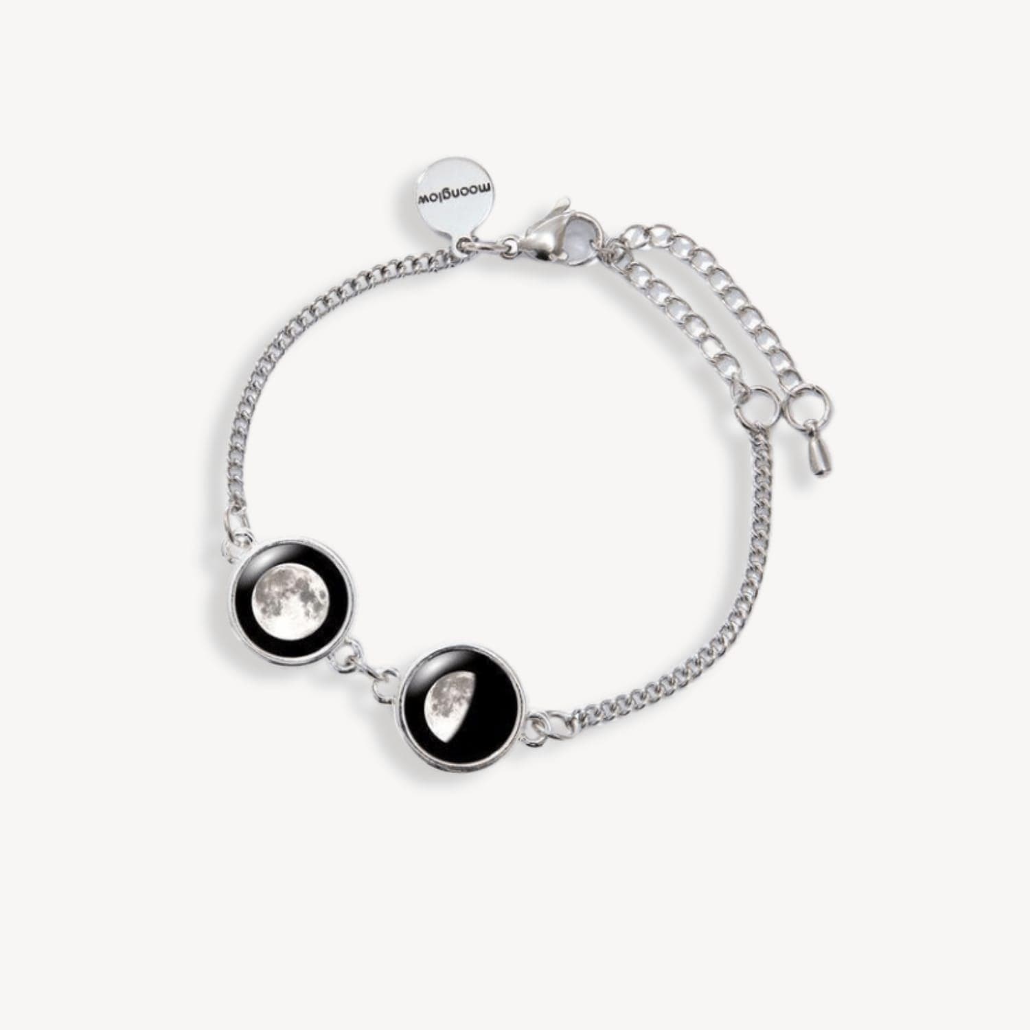 Double Moon Pallene Bracelet | Personalized Moon Jewelry Gift ...